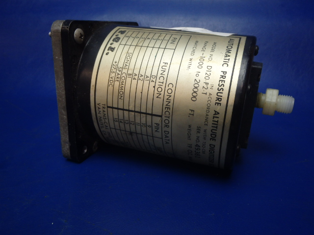 Trans-Cal Ind D120-P2-T T.C.I. Automatic Pressure Altitude Digitizer