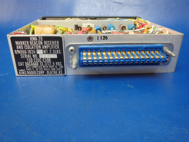 King 066-1024-03 KMA-20 MARKER BEACON RECEIVER ISOLATION AMPLIFIER