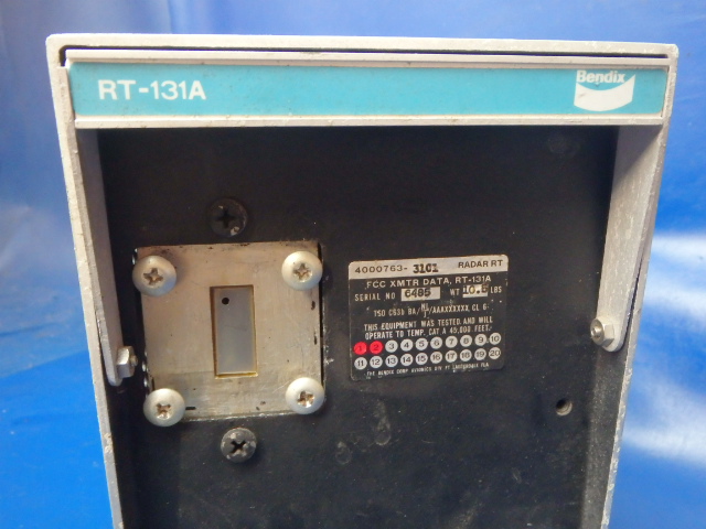 Bendix 4000763-3101 RT -131A Radar Reciever Transmitter (RADAR) MOD:1-2