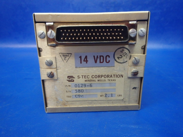 S-TEC 0129-6 System 40 Autopilot Computer 14 VDC