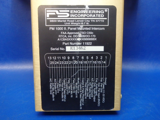 PS Engineering 11922 PM1000 Panel Mount Intercom