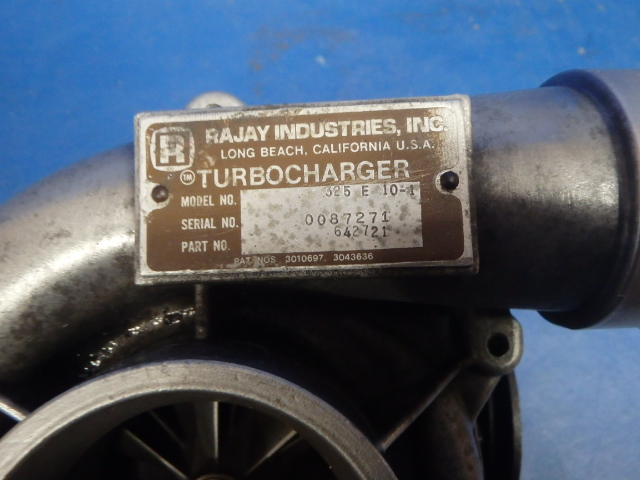 RAJAY 642721 TURBOCHARGER (Model 325 E 10-1)