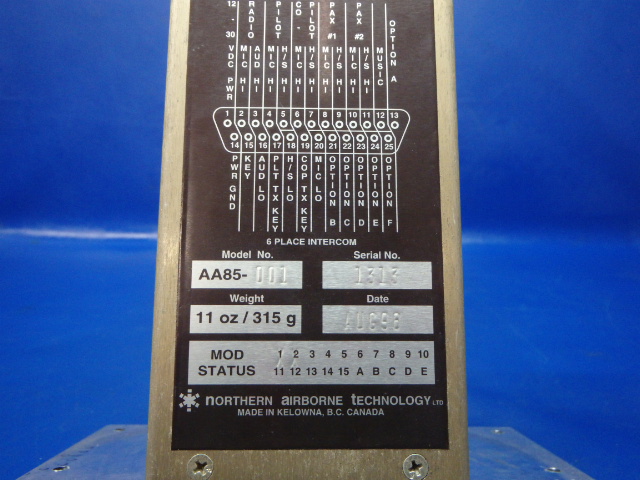 Northern Airborne AA85-001 AA85 Intervox II W/10 jacks