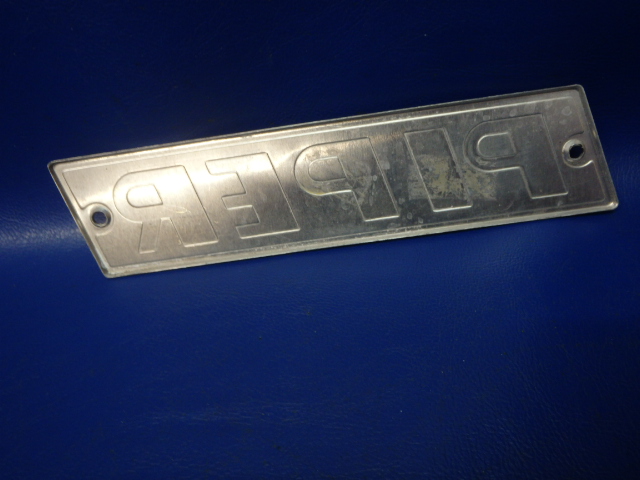 Piper 480 921 Plate-Cowl Name(Placard)