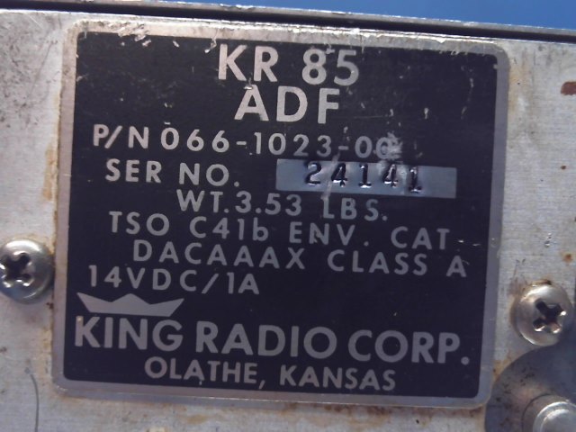 King 066-1023-00 KR 85 ADF RECEIVER
