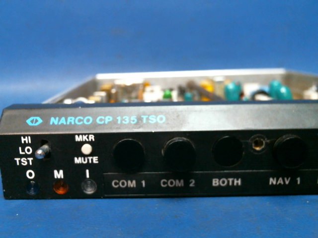 Narco CP 135 TSO CP135 TSO Audio Panel (See Details) (Front face ...