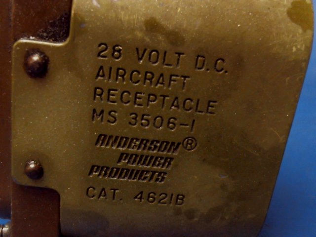 ANDERSON POWER PRODUCTS MS3506-1 Receptacle-Ground Service Plug(24V)