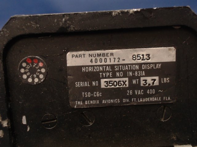 Bendix 4000172-8513 HSI HORIZONTAL SITUATION DISPLAY
