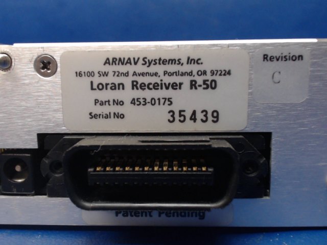 ARNAV Systems 453-1075 Loran Receiver R-50