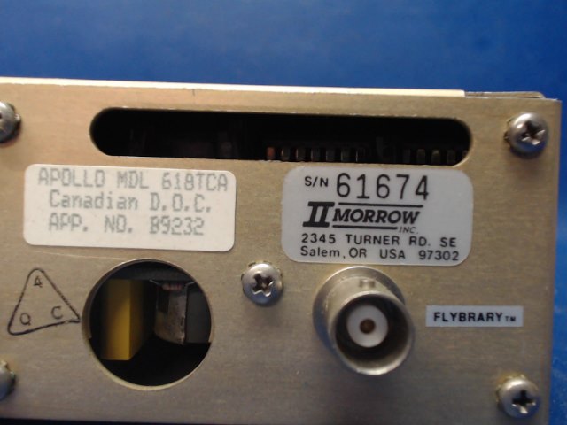 Apollo 430-0193-003 618TCA Loran - II MORROW (SEE PHOTOS)