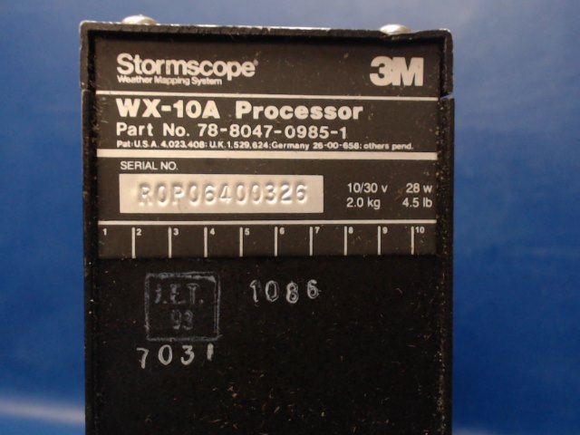 Stormscope 78-8047-0985-1 Processor - WX-10A (With mount)
