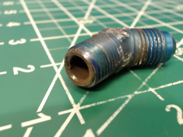 Lycoming O-320-E2A MS20823-6D Elbow - 45 Degrees 3/8 Flared Tube