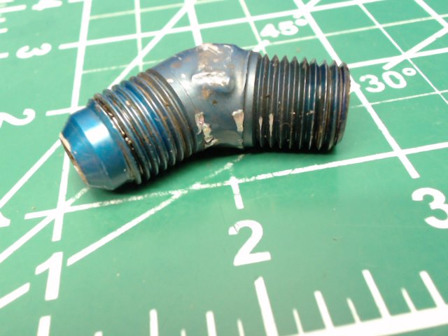 Lycoming O-320-E2A MS20823-6D Elbow - 45 Degrees 3/8 Flared Tube