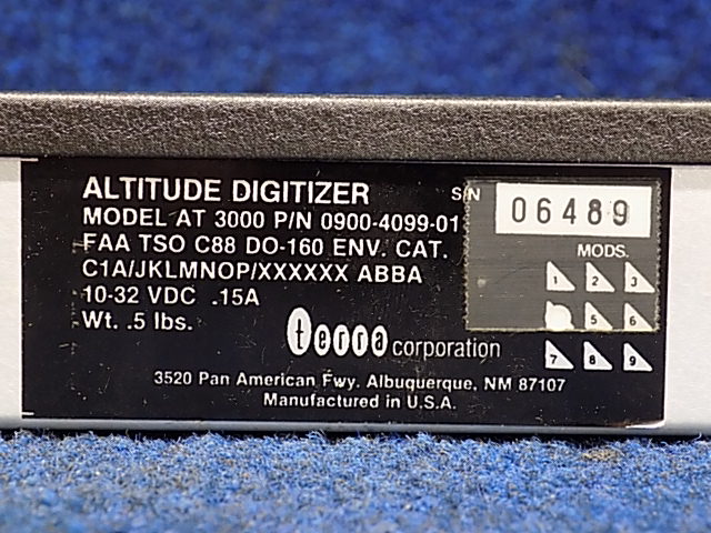 Terra AT3000 Encoder - Altitude Digitizer Model AT-3000 10-32 VDC