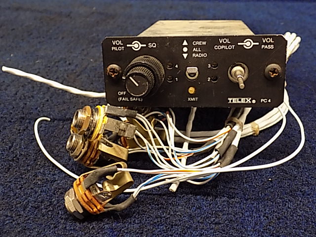 Telex 70650-000 PC 4 AIRCRAFT INTERCOM PANEL W/ 6 JACKS
