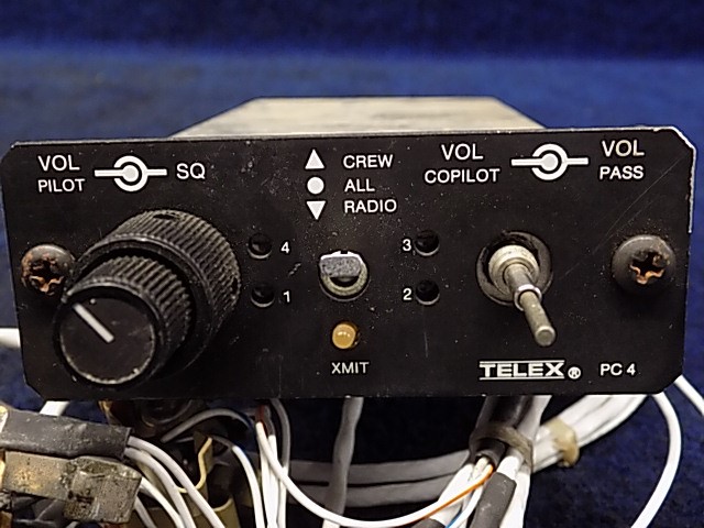 Telex 70650-000 PC 4 AIRCRAFT INTERCOM PANEL W/ 6 JACKS