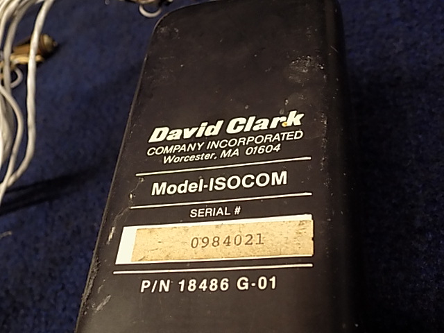 David-Clark 18486-G-01 INTERCOM (ISOCOM) 14/28 Volts W/ 9 JACKS AND COUPLER