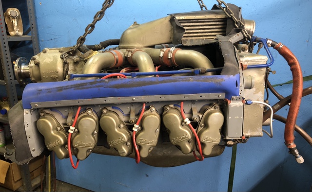 Continental GTSIO-520-H . Engine CORE As Photographed Unknown Condition