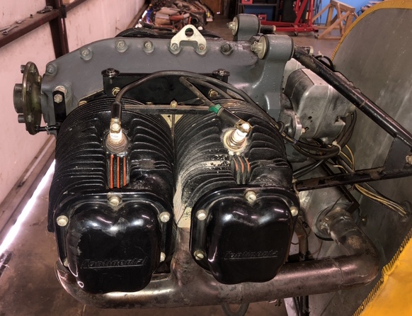 Continental C90-8F . Engine w/Accessories TSMO=1354.02 TSTO 242.32