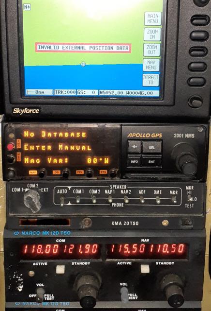 Apollo 430-6021-001 2001 GPS II MORROW w/Data Card