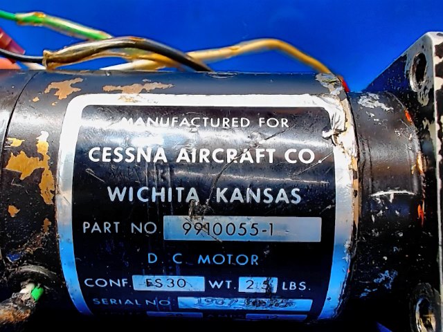Cessna 9910055-1 MOTOR-FLAP (28V DC MOTOR)