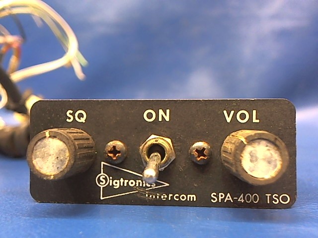 Sigtronics SPA-400 Intercom TSO 12/24 volts w/wiring (See Details)