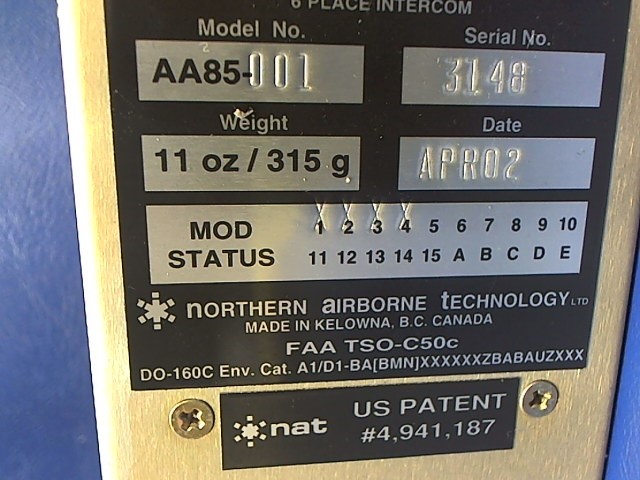 Northern Airborne AA85-001 AA85 Intervox II