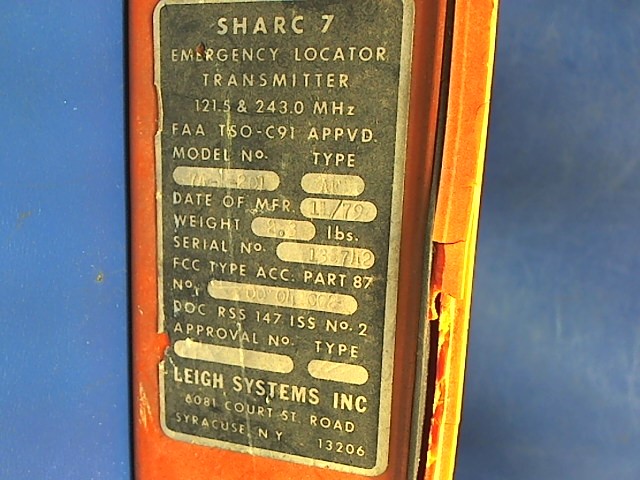 Leigh Systems 00 04 002 Emergency Locator Transmitter - ELT Sharc 7 ...