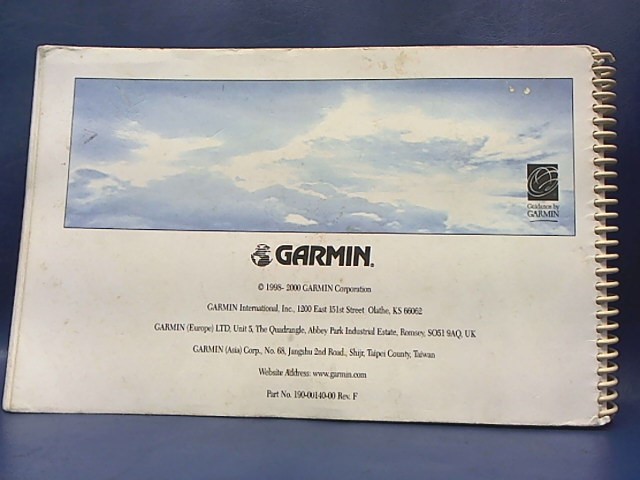 Garmin 190-00140-00 RE. F GNS 430 Pilots Guide and Reference