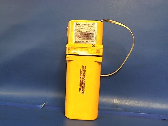 ACK E 01 ELT Model E-01 (Cracked at battery mounting bolt - See photos)