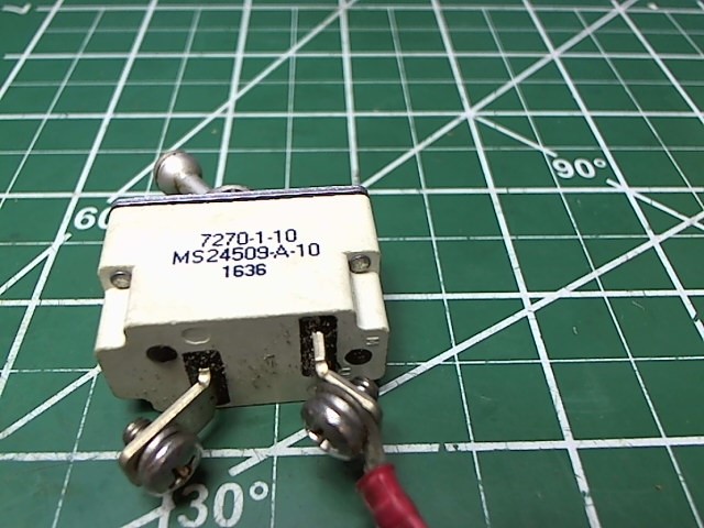 Klixon MS24509A10 CIRCUIT BREAKER- TOGGLE (10 AMP)