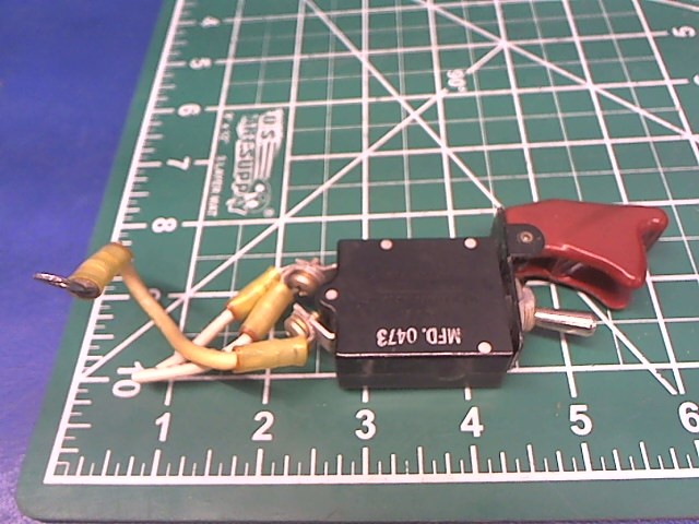 Wood Electric 593-240-101 BREAKER SWITCH-AVIONICS BUS W/ Switch Guard