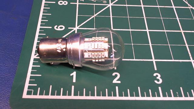 Piper L36 1156 3W LED Light Bulb - BA15s - Red - 10-36V