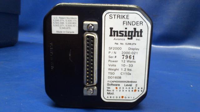 Insight 2000-021 STRIKE FINDER - STORMSCOPE SF2000