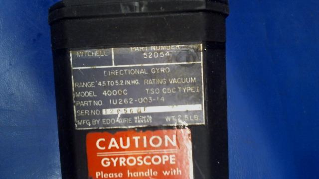 EDO 1U262-003-14 Instrument - Directional Gyro Model 4000C w/AP Output ...