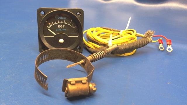 Alcor Inc 46150 EGT Indicator - Exhaust Gas Temperature Gauge w/ Probe