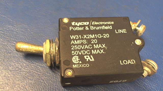 Potter & Brumfield W31-X2M1G-20 Switch 20-Amps