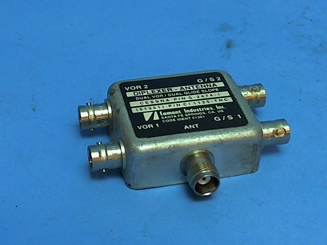 Comant CI-1125-TNC DIPLEXER DUAL VOR/DUAL GLIDE SLOPE/ ANT TSO CI 1125