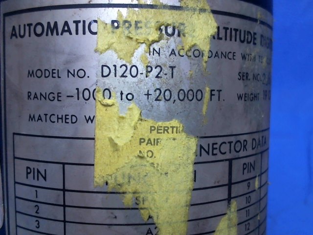 Trans-Cal Ind D120-P2-T Automatic Pressure Altitude Digitizer (Encoder ...
