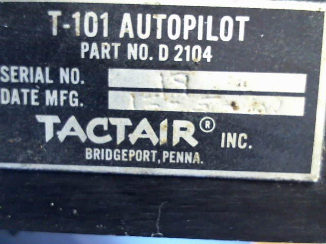 TACTAIR D2104 T-101 AUTOPILOT