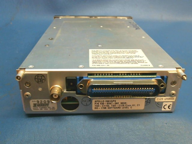 Apollo 430-0267-302 2001 GPS II MORROW w/Data Card & Tray