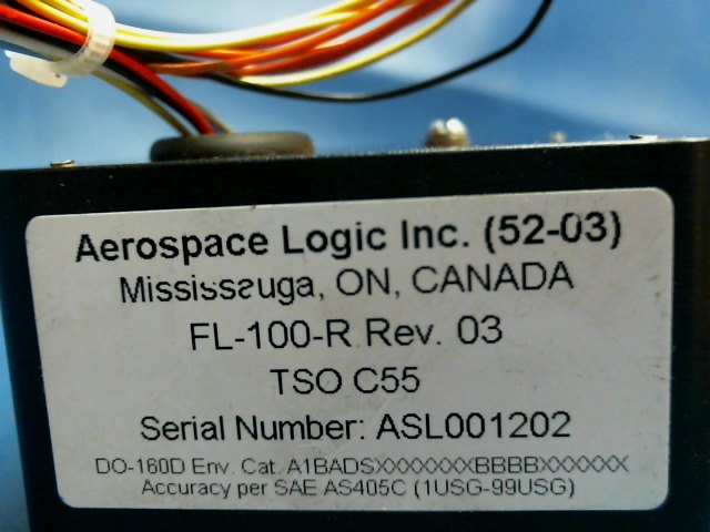 AEROSPACE LOGIC INC ASL-FL100 DUAL FUEL QUANTITY