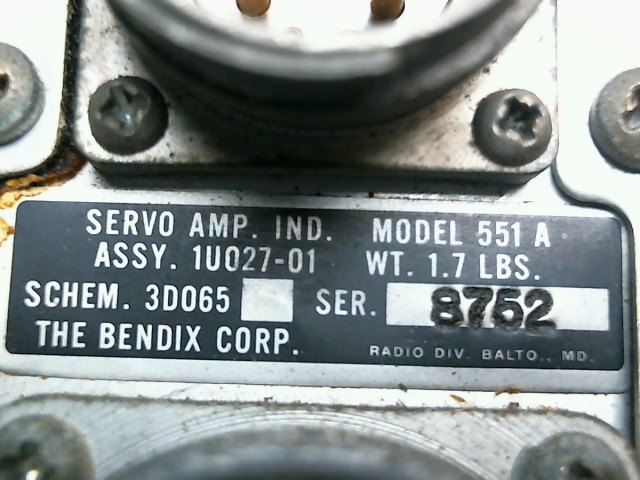 Bendix King 1U027-01 ADF Indicator Model 551A