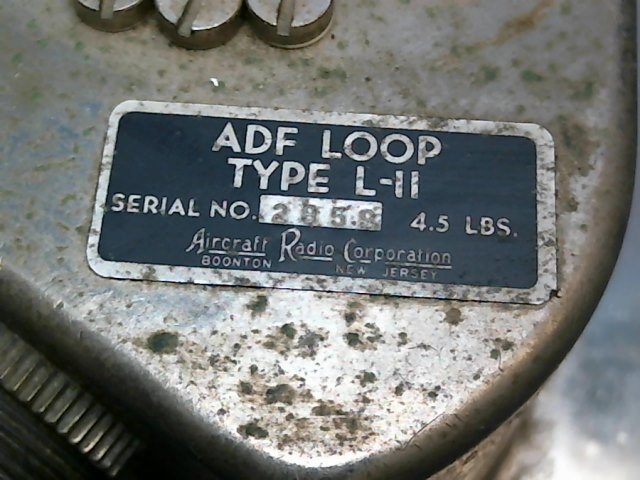 Aircraft Radio Corporation SET ADF LOOP TYPE L-11 ANTENNA W/ COVER AND ...