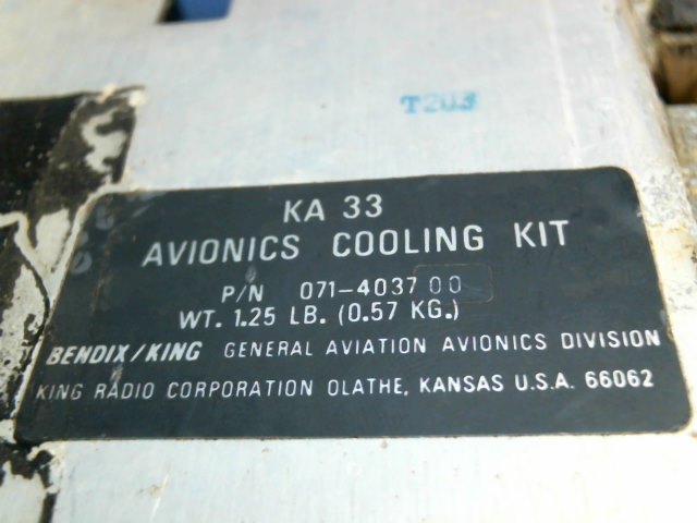 Bendix King 071-4037-00 KA 33 AVIONICS COOLING FAN 6 Port 14V TBK-25 BLOWER