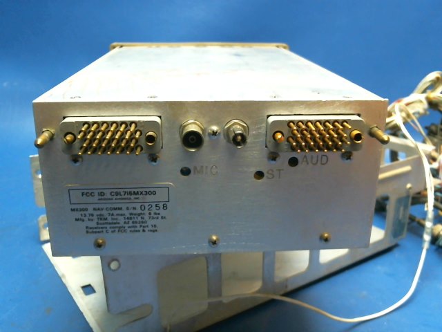 TKM MX300 AS IS - NAV/COM w/ Mounting Tray (PARTS ONLY SEE DETAILS)