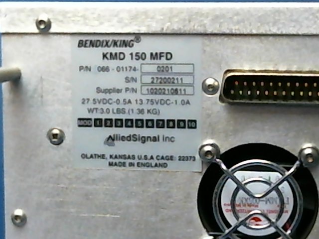 Bendix King 066-01174-0201 KMD 150 MFD Multifunction Display/GPS (SEE ...