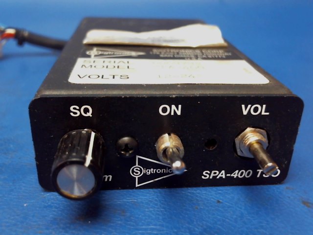 Sigtronics SPA-400 Intercom TSO 12/24 volts W/wiring 4 Jacks and 2 ptt ...