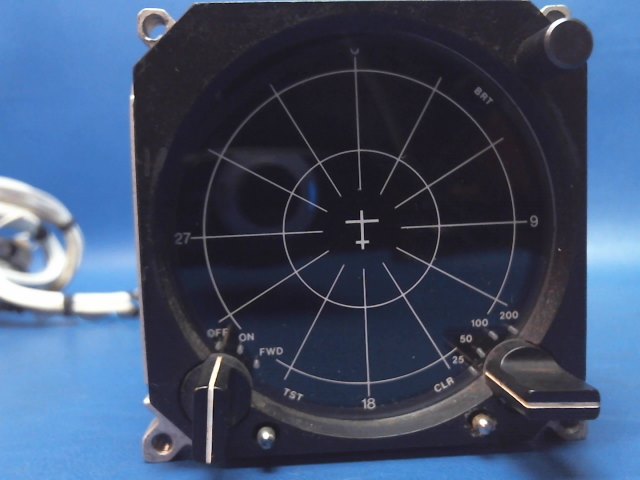3M 280D40 RYAN STORMSCOPE WX-10 WEATHER MAPPING SYSTEM DISPLAY W/TRAY