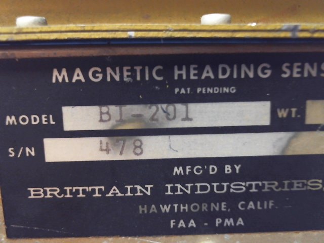Brittain BI-201 Magnetic Heading Sensor(model BI-201)